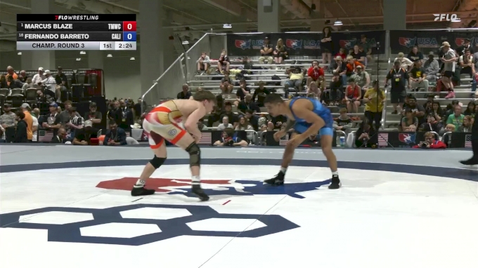 61 lbs Champ. Round 3 - Marcus Blaze, Titan Mercury Wrestling Club ...