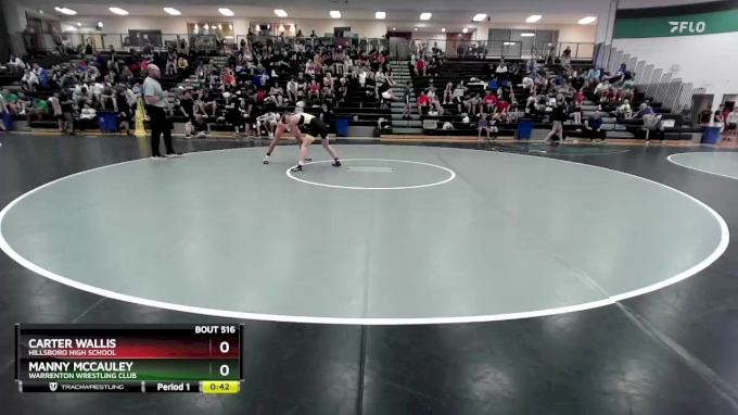 126 lbs Cons. Round 4 - Carter Wallis, Hillsboro High School vs Manny ...