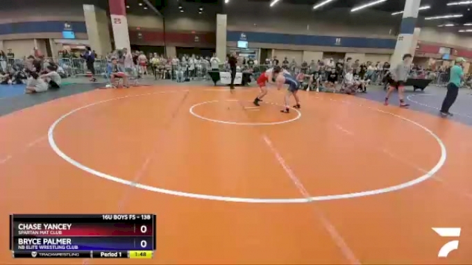 138 lbs Semifinal - Chase Yancey, Spartan Mat Club vs Bryce Palmer, NB ...