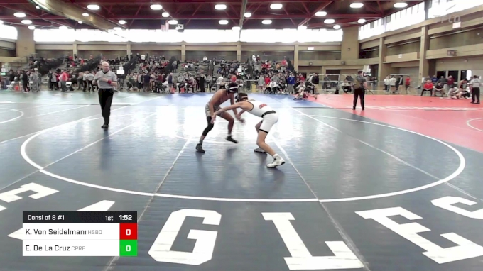 120 lbs Consi Of 8 #1 - Kyle Von Seidelmann, Hasbrouck Heights vs Erik ...