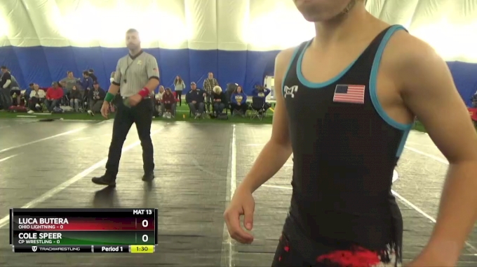98 lbs Round 1 (8 Team) - Luca Butera, Ohio Lightning vs Cole Speer, CP ...