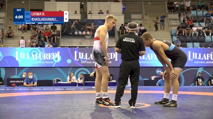 92 kg 1/4 Final - Rasmus Liisma, Estonia vs Abubakar Khaslakhanau, Belarus
