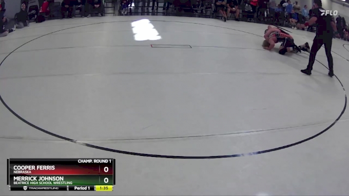 178 lbs Champ. Round 1 - Cooper Ferris, Nebraska vs Merrick Johnson ...