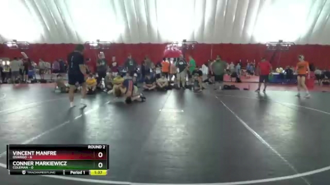 113 lbs Round 2 (4 Team) - Conner Markiewicz, Coleman vs Vincent Manfre ...