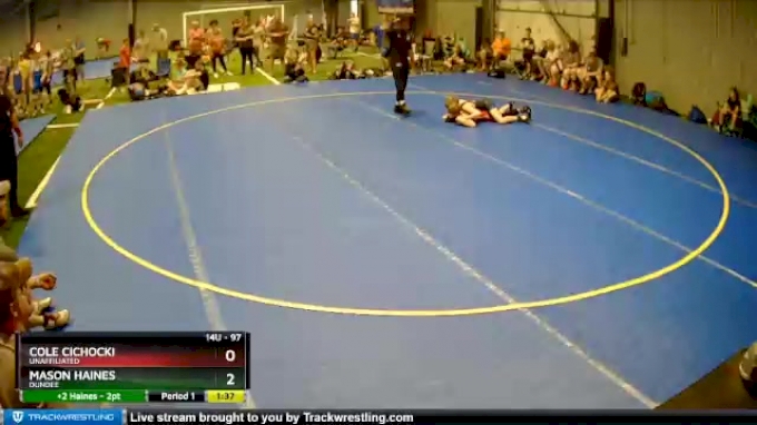 97 lbs Round 1 - Cole Cichocki, Unaffiliated vs Mason Haines, Dundee