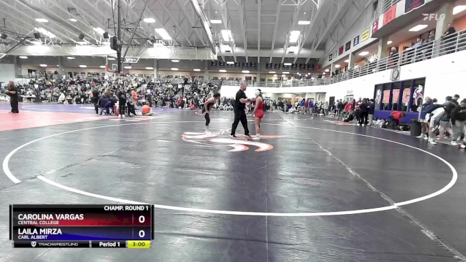 117 lbs Champ. Round 1 - Laila Mirza, Carl Albert vs Carolina Vargas ...