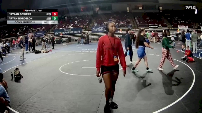 D 2 113 lbs Cons. Round 5 - Rylan Bowers, Belle Chasse vs Ryan Bordelon ...