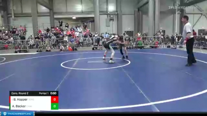 120 lbs Cons. Round 2 - Brody Hopper, Derby vs Audiel Becker, Chapman Kids