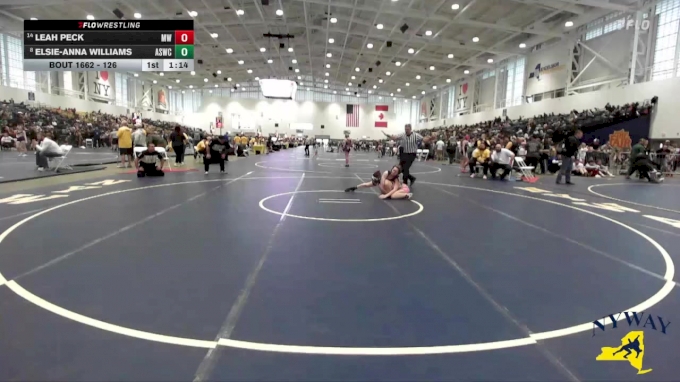 126 lbs Cons. Semi - Elsie-Anna Williams, Alliance Saratoga Wrestling ...