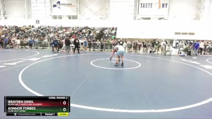 138 lbs Cons. Round 2 - Konnor Forbes, Club Not Listed vs Brayden Dindl ...