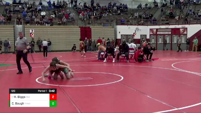 120 lbs Champ. Round 1 - Hayden Biggs, Intense Wrestling Club vs Cole ...