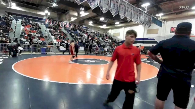 132 lbs Champ. Round 3 - Uriel Cruz, Paloma Valley vs Tyler Rowe, Arlington