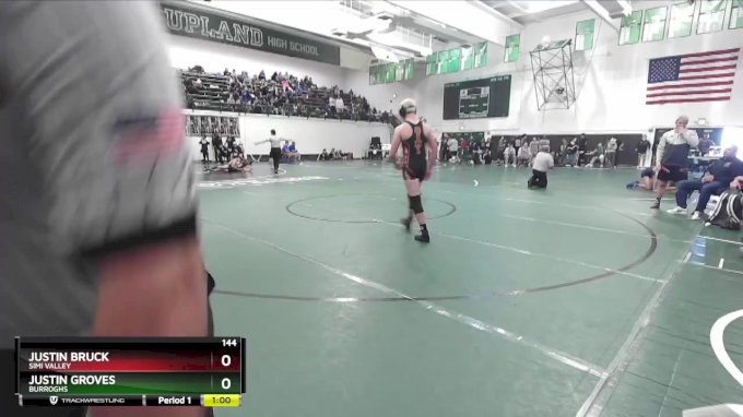 144 lbs Cons. Round 2 - Justin Groves, Burroghs vs Justin Bruck, Simi ...