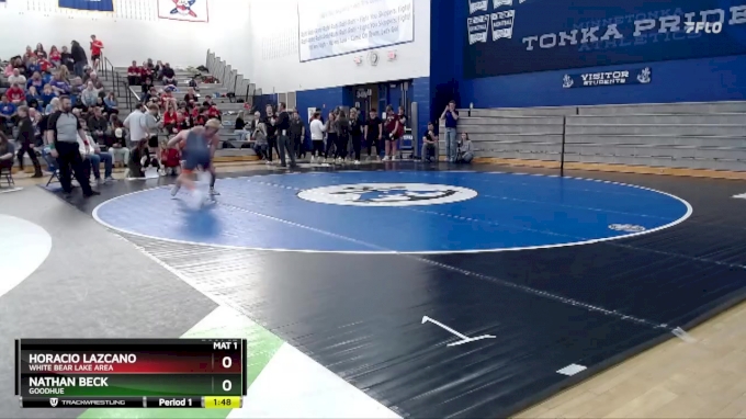 160 lbs Round 2 - Nathan Beck, Goodhue vs Horacio Lazcano, White Bear Lake Area