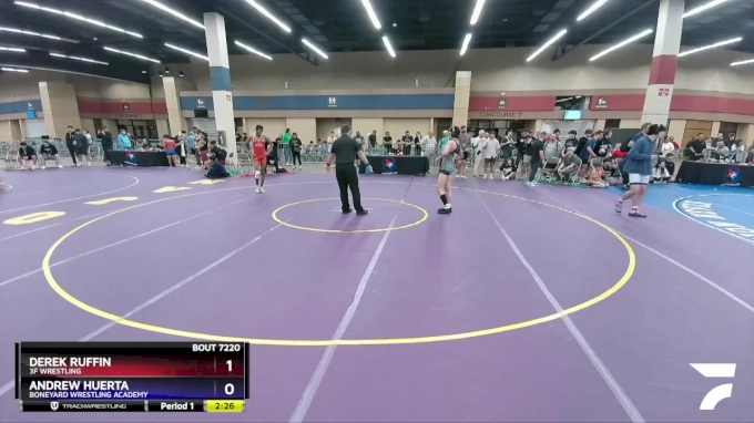 120 lbs 2nd Place Match - Derek Ruffin, 3F Wrestling vs Andrew Huerta ...