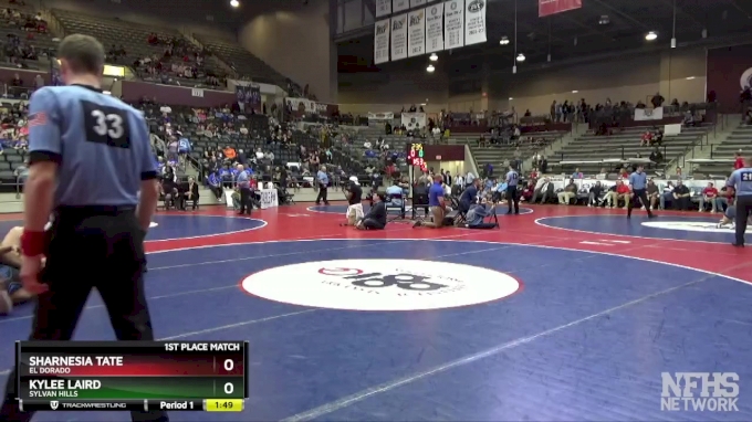 5A 235 lbs 1st Place Match - Kylee Laird, Sylvan Hills vs Sharnesia ...