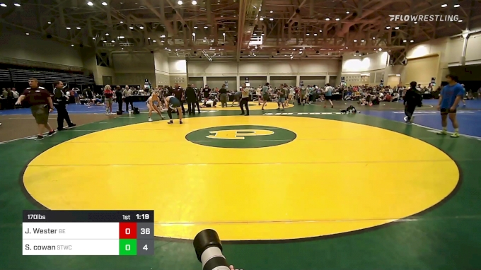 170 lbs Quarterfinal - Jed Wester, Beast Of The East vs Sean Cowan ...