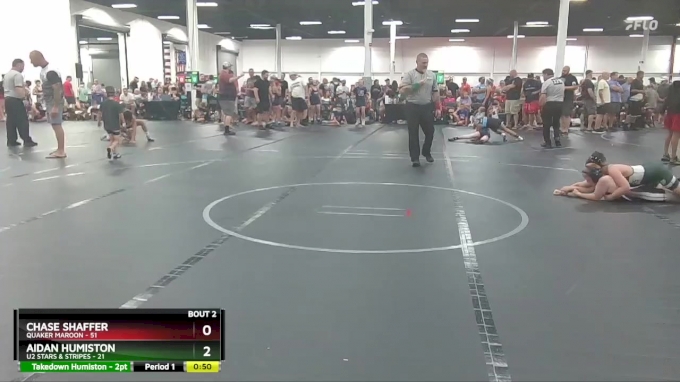 96 lbs Round 1 (4 Team) - Chase Shaffer, Quaker Maroon vs Aidan ...