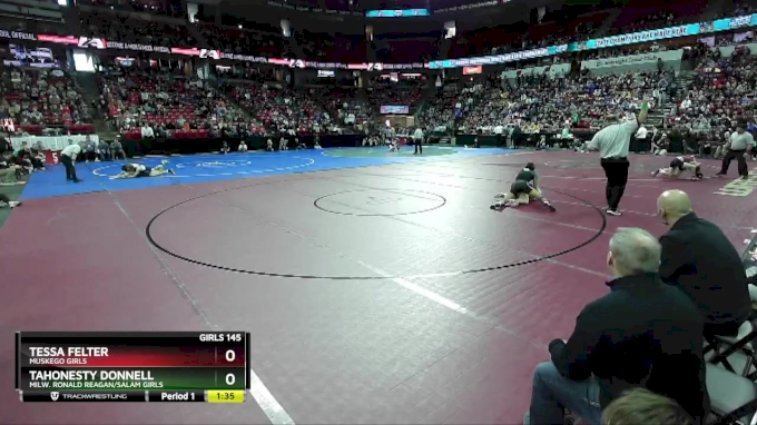 Girls 145 lbs Champ. Round 1 - Tessa Felter, Muskego Girls vs TaHonesty ...