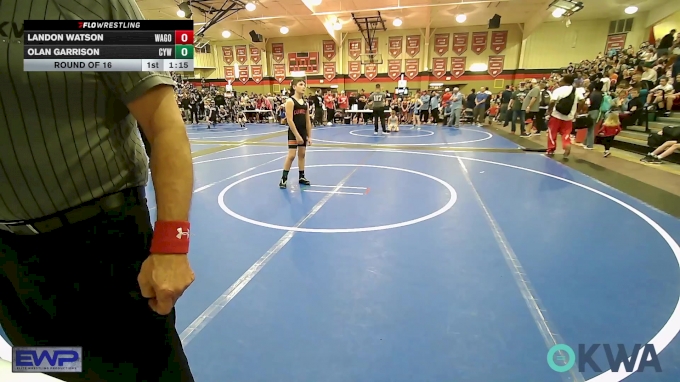 100 lbs Round Of 16 - Landon Watson, Wagoner Takedown Club vs Olan ...