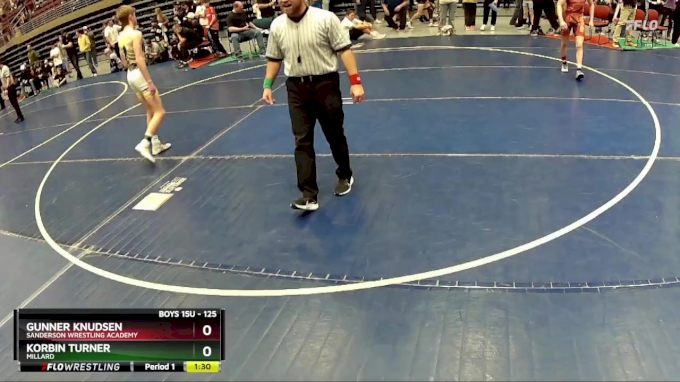 125 lbs Semifinal - Gunner Knudsen, Sanderson Wrestling Academy vs ...