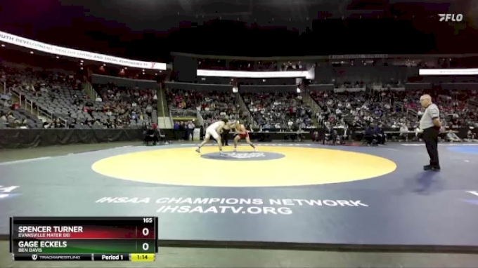 165 lbs Champ. Round 1 - Gage Eckels, Ben Davis vs Spencer Turner ...