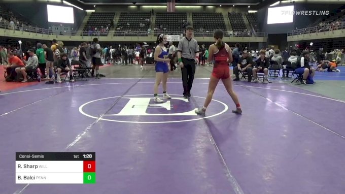 125 lbs Consolation - Rosalie Sharp, Williamstown vs Bilge Balci ...