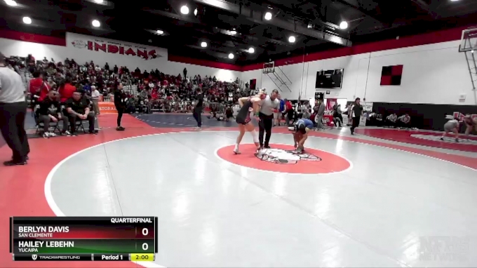 Quarterfinal - Berlyn Davis, San Clemente vs Hailey Lebehn, Yucaipa