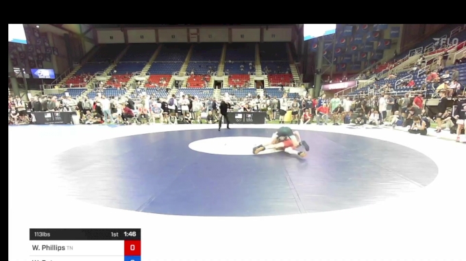 113 lbs Cons 16 #2 - William Phillips, Tennessee vs Will Detar ...