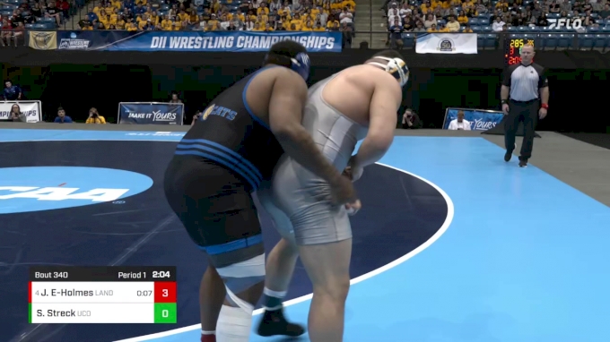 285 lbs 1st Place Match - Juan Edmond-Holmes, Lander vs Shawn Streck ...