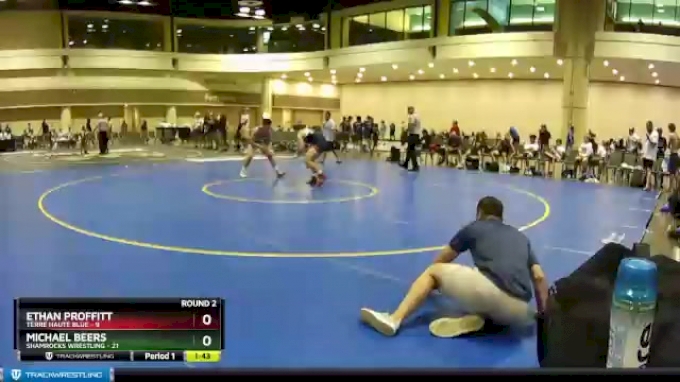 145 lbs Round 2 (10 Team) - Michael Beers, Shamrocks Wrestling vs Ethan ...