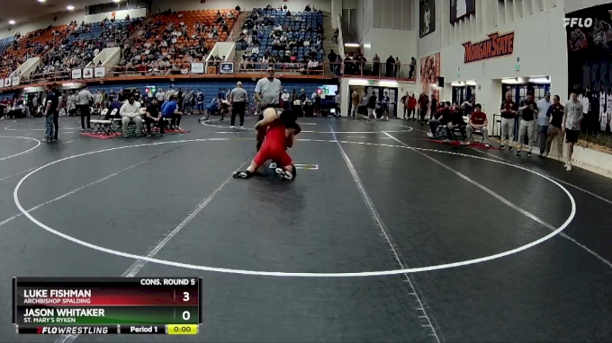 175 lbs Cons. Round 5 - Luke Fishman, Archbishop Spalding vs Jason ...