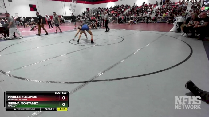 100 lbs Semifinal - Marlee Solomon, Newport Harbor vs Sienna Montanez ...