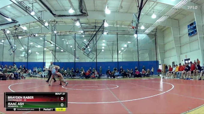 120 lbs Semis & Wb (16 Team) - Brayden Raber, Maconaquah vs Isaac Ash ...