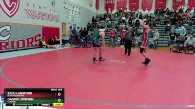 215 lbs Cons. Round 2 - Damion Simpson, Conifer vs Zach Lansford, Rocky ...