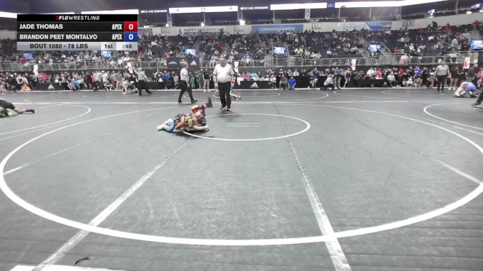 78 lbs Consi Of 8 #2 - Jade Thomas, Apex Wrestling vs Brandon Peet ...