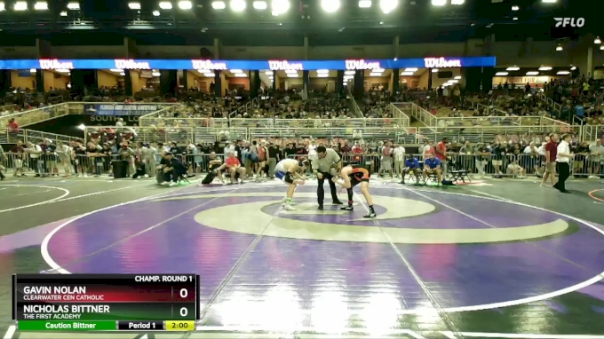 1A 150 lbs Champ. Round 1 - Nicholas Bittner, The First Academy vs ...