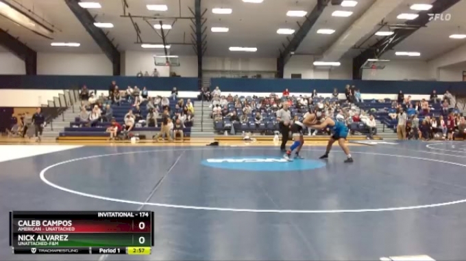 174 lbs Quarterfinal - Caleb Campos, American - Unattached vs Nick ...