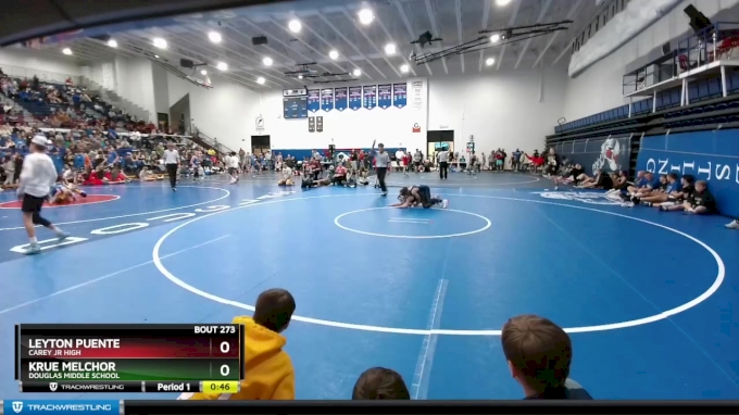 90 lbs Semifinal - Krue Melchor, Douglas Middle School vs Leyton Puente ...