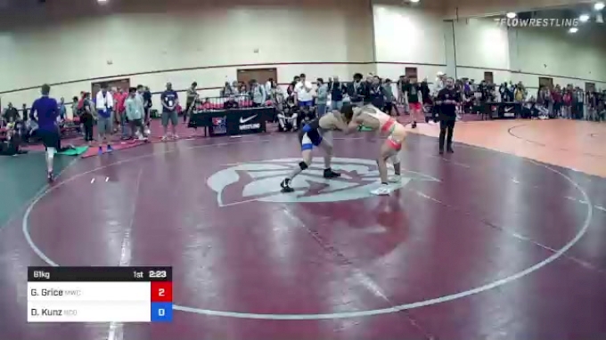 61 kg Round Of 16 - Garrett Grice, MWC Wrestling Academy vs Dyson Kunz ...