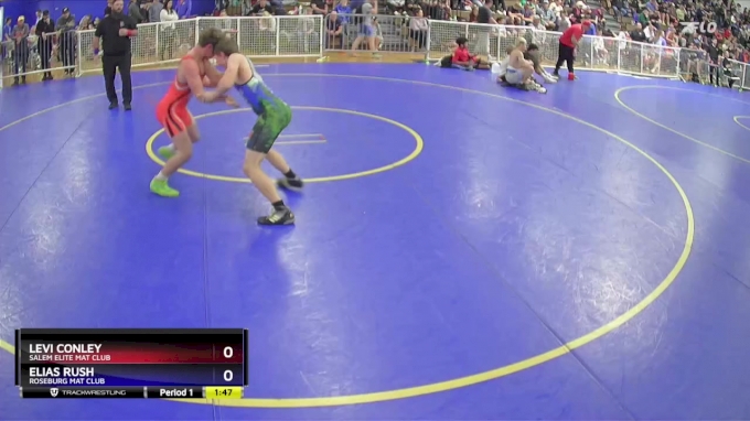 144 lbs Cons. Round 1 - Levi Conley, Salem Elite Mat Club vs Elias Rush ...