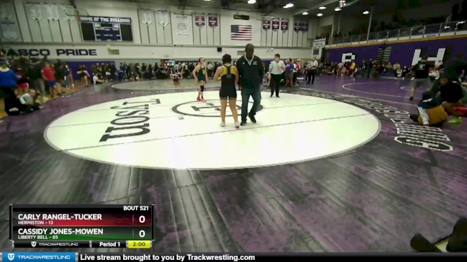 140 lbs 1st Place Match - Cassidy Jones-Mowen, Liberty Bell vs Carly ...