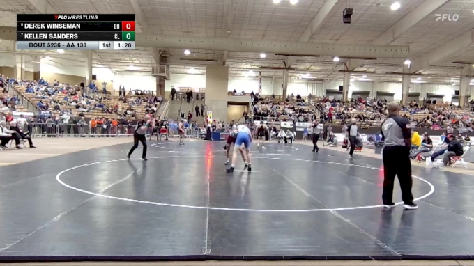 AA 138 lbs Semifinal - Derek Winseman, Dobyns Bennett High School vs ...
