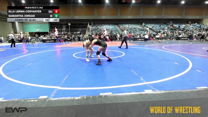 100 lbs Consi Of 16 #2 - Ella Lerma-Cervantes, California Grapplers vs ...