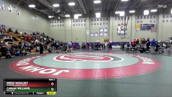 126 lbs Cons. Round 6 - Drew Woolsey, Downers Grove South vs Cainan ...