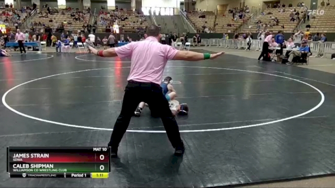 80 lbs Quarterfinal - James Strain, SDWA vs Caleb Shipman, Williamson ...