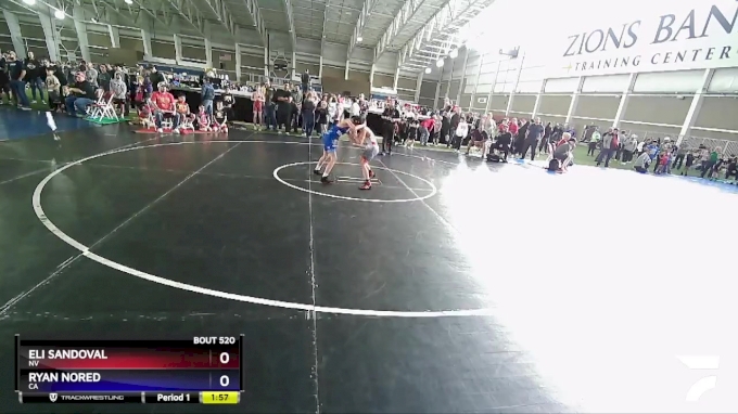 83 lbs Quarterfinal - Eli Sandoval, NV vs Ryan Nored, CA