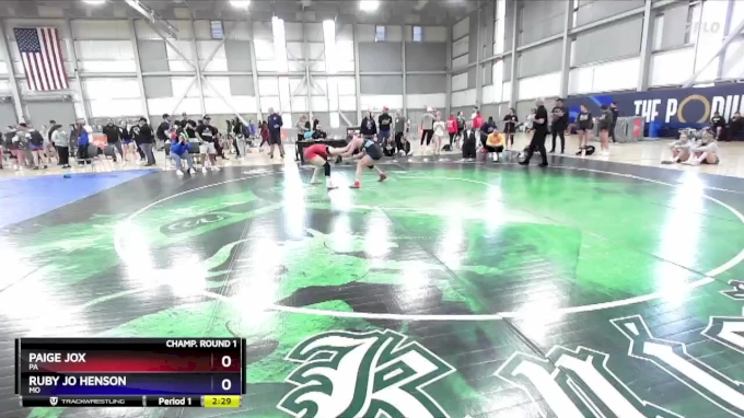 57 lbs Champ. Round 1 - Paige Jox, PA vs Ruby Jo Henson, MO