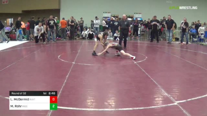 72 lbs Round Of 32 - Logan McDermid, Buxtons vs Mason Rohr, Riggs Elite ...