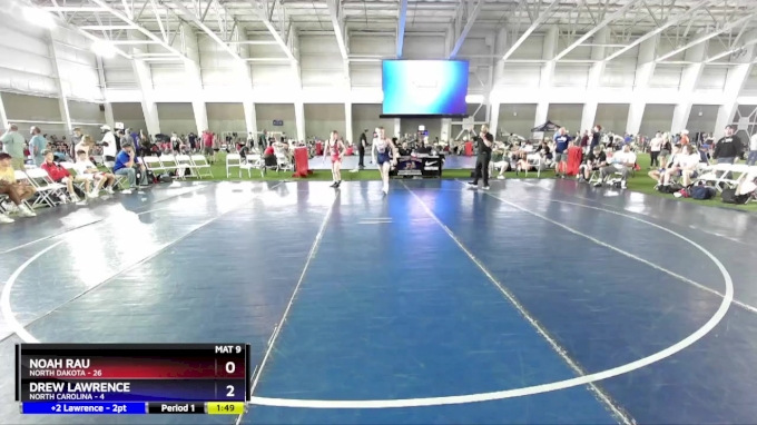 126 lbs Round 4 (6 Team) - Noah Rau, North Dakota vs Drew Lawrence ...